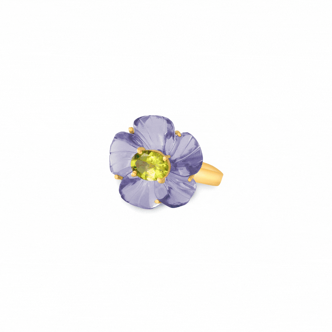 Carved Flower Ring: The Magnolia