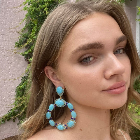 Gemstone Earrings | Studs, Drops, Hoops and More | Jimena Alejandra